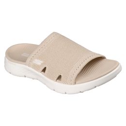 Pantolette Skechers "GO WALK FLEX SANDAL-", Herren, Gr. 35, natur, Textil, Schuhe Pantolette, Sommerschuh, Strandschuh, Urlaubsschuh, Sandale mit Komfortfu&szlig;bett