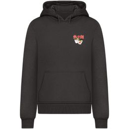 Kapuzensweatshirt MisterTee "MisterTee Love Ramen Noodles Hoody", Herren, Gr. XL, schwarz, 65% Baumwolle, 35% Polyester, bedruckt, Sweatshirts