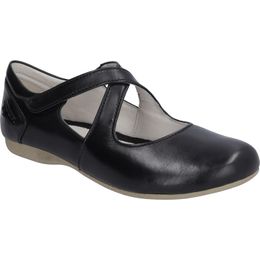 Ballerina Josef Seibel "Fiona 72, schwarz", Damen, Gr. 36, schwarz, Obermaterial: 100% Rindsleder Leather cow., Schuhe Ballerina