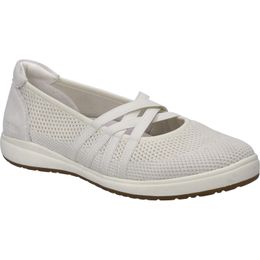Ballerina Josef Seibel "Caren 67, weiss", Damen, Gr. 36, wei&szlig;, Obermaterial: 80% Rindsleder Leather cow. 20% Textilmaterial TEXMAT., Schuhe Ballerina