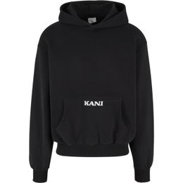 Kapuzensweatshirt Karl Kani "Karl Kani Herren KM234-038-1 KK Small Retro OS Hoodie", Herren, Gr. L, schwarz, 80% Baumwolle, 20% Polyester, Sweatshirts
