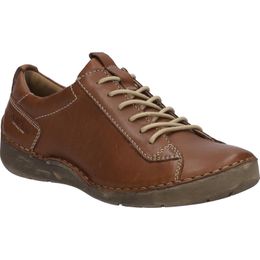 Schn&uuml;rschuh Josef Seibel "Fergey 56, cognac", Damen, Gr. 40, braun (cognac), Obermaterial: 100% Rindsleder Leather cow., Schuhe Schn&uuml;rschuh