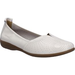 Ballerina Josef Seibel "Fenja 29, weiss", Damen, Gr. 38, wei&szlig;, Obermaterial: 100% Rindsleder Leather cow., Schuhe Ballerina