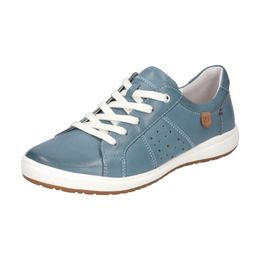 Sneaker Josef Seibel "Caren 01, azur", Damen, Gr. 36, blau (azur), Obermaterial: 100% Rindsleder Leather cow., Schuhe Sneaker