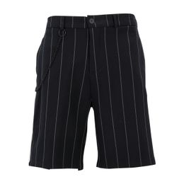 Sweatshorts 2Y Premium "2Y Premium 2Y Wide Pinstripe Shorts", Herren, Gr. L, US-Gr&ouml;&szlig;en, blau, 70% Baumwolle, 27% Polyester, 3% Elasthan, gestreift, normal, Hosen Sweatshorts