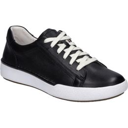 Sneaker Josef Seibel "Claire 01, schwarz", Damen, Gr. 36, schwarz, Obermaterial: 100% Rindsleder Leather cow., Schuhe Sneaker