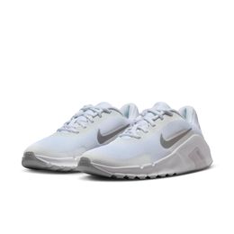Trainingsschuh Nike "Flex Train", Damen, Gr. 36,5, wei&szlig;, metallic silber, photon dust, Synthetik, Textil, Schuhe