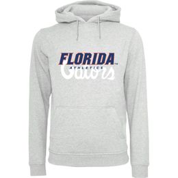 Kapuzensweatshirt Merchcode "Merchcode Herren Florida Gators Logo Hoodie", Herren, Gr. L, erdgrau, 65% Baumwolle, 35% Polyester, bedruckt, Sweatshirts
