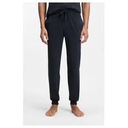 Sweathose BOSS "Mix&Match Pants", Damen, Gr. L (52), N-Gr, blau (schwarz_blau_403), Sweatware, Obermaterial: 95% Baumwolle, 5% Elasthan, unifarben, Basic kn&ouml;chellang, Hosen Sweathose, mit BOSS Aufdruck auf dem Kordelzug