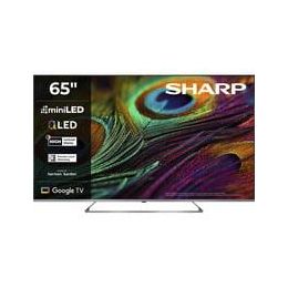 Sharp 65JP7765E, QLED-Fernseher 164 cm (65 Zoll), schwarz/silber, UltraHD/4K, MiniLED Google TV