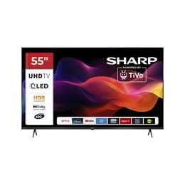 Sharp 55HM5745E, QLED-Fernseher 139 cm (55 Zoll), schwarz, UltraHD/4K, Triple Tuner