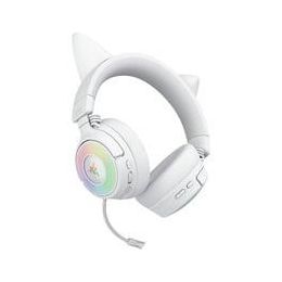 Razer Kraken Kitty V3 Pro, Gaming-Headset wei&szlig;, Bluetooth, USB-Dongle, USB-Kabel