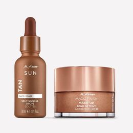 M. Asam MAGIC FINISH Make-up Mousse Summer Teint LSF 30 & Self Tanning Drops Selbstbr&auml;uner