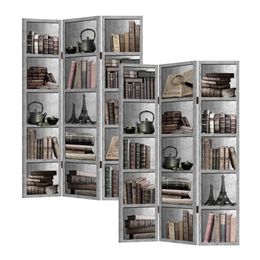 HTI-Line Paravent B&uuml;cherregal