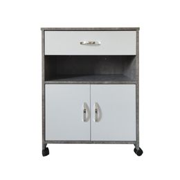HTI-Living K&uuml;chenschrank Beton/Wei&szlig; Blanca