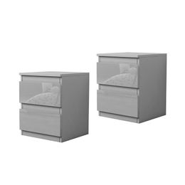 HTI-Living Nachtschrank Kenji Hochglanz 2er-Set