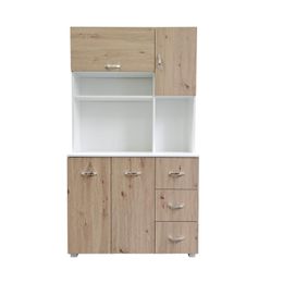 HTI-Living K&uuml;chenschrank Wei&szlig; Artisaneiche Blanca