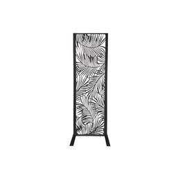 Dekoratives Metallpaneel Metallsichtschutzwand ca. 150 x 50 cm - Schwarz Flieder