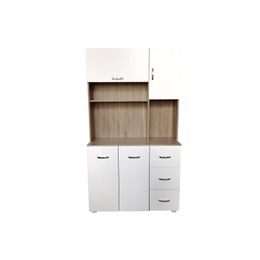 HTI-Living K&uuml;chenschrank Sonoma/Wei&szlig; Blanca