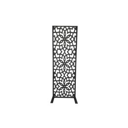 Dekoratives Metallpaneel Metallsichtschutzwand ca. 150 x 50 cm - Schwarz Mosaik