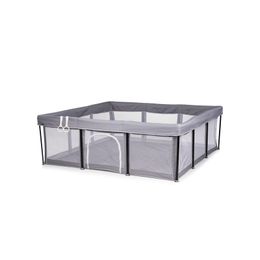Chipolino Laufstall Easy 180 x 180 cm Tasche, 2 Ringe, faltbar, Schlupfloch grau