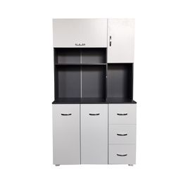 HTI-Living K&uuml;chenschrank Grau/Wei&szlig; Blanca