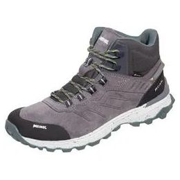 Wanderschuh Meindl "Meindl Dallas Mid GORE-TEX grau/gelb", Damen, Gr. 43, schwarz, Mesh, Veloursleder, unifarben, Schuhe Wanderschuh, GORE-TEX &ndash; Winddicht, wasserdicht und atmungsaktiv
