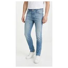 Jack & Jones Slim-fit-Jeans JACK & JONES "JJIGLENN JJICON JJ 619 50SPS NOOS", Herren, Gr. 34, L&auml;nge 34, blau denim, Denim/Jeans, Obermaterial: 95% Baumwolle, 4% Elastomultiester, 1% Elasthan, unifarben, slim fit lang, Jeans Slim-fit-Jeans, Baumwollmischung, slim fit