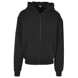 Sweatjacke Urban Classics "Urban Classics Herren Ultra Heavy Zip Hoody", Herren, Gr. L, schwarz, 100% Baumwolle, unifarben, Sweatjacken Sweatjacke
