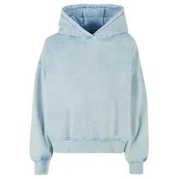 Kapuzenpullover Urban Classics "Urban Classics Damen Ladies Oversized Towel Washed Hoody", Damen, Gr. 4XL, balticblau, 70% Baumwolle, 30% Polyester, unifarben, oversize, ohne Ausschnitt, Pullover Kapuzenpullover
