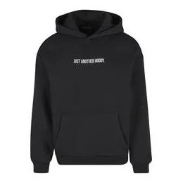 Mister Tee Kapuzensweatshirt MISTERTEE "MisterTee Just Another EMB Hoody", Herren, Gr. S, schwarz, 70% Baumwolle, 30% Polyester, bedruckt, Sweatshirts