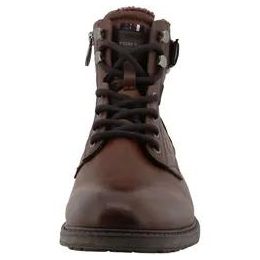 Stiefel Tom Tailor "Tom Tailor Tall Boots", Herren, Gr. 42, cognac, unifarben, Schuhe Stiefel