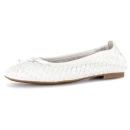 Ballerina Gabor "Eleganter Ballerina", Damen, Gr. 39, creme, Schuhe Ballerina
