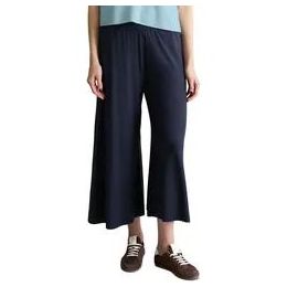 Marc O'Polo Culotte MARC O'POLO DENIM, Damen, Gr. XL, N-Gr, blau depths, Jersey, Obermaterial: 97% Viskose, 3% Elasthan, weit 7/8-L&auml;nge, Hosen Culotte, Weite Jerseyhose aus LENZINGTM ECOVEROTM