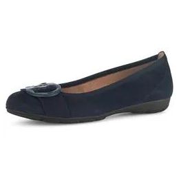Ballerina Gabor "Sportliche Ballerina", Damen, Gr. 35, blau, Schuhe Ballerina