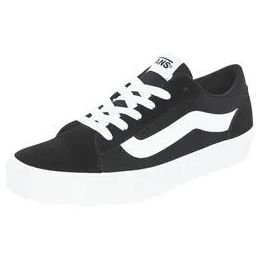 Sneaker Vans "Vero LS", Damen, Gr. 40,5, schwarz, wei&szlig;, Leder, Schuhe Sneaker, Double Lacing - Doppelschn&uuml;rung