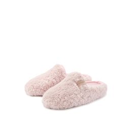 ELBSAND Pantolette 'Hausschuh, Pantoffel, Mule' pink Gr. 39 f&uuml;r Damen. Mit Fellimitat