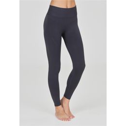 ENDURANCE ATHLECIA Funktionstights ATHLECIA "NAGAR", Damen, Gr. L/XL, EURO-Gr&ouml;&szlig;en, grau (dunkelgrau), 83% Nylon, 16% Elasthan, 1% Polyester, unifarben, lang, Hosen, mit angesagtem High-Waist-Bund