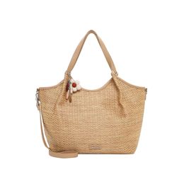 Shopper Tamaris "Shopper TAS Konstantina", Damen, Gr. B/H/T: 45cm x 34cm x 13cm 0, beige (sand 420), Polypropylen, Taschen Shopper