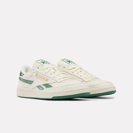 Sneaker Reebok CLASSIC "CLUB C REVENGE VINTAGE", Herren, Gr. 36, chalk, chalk, gr&uuml;n, Leder, Schuhe Sneaker