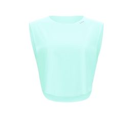 Crop-Top WINSHAPE "AET115LS", Damen, Gr. XXL, delicate mint, 85% Polyester, 15% Elasthan, R&uuml;ckenausschnitt, Tops, Functional Soft and Light