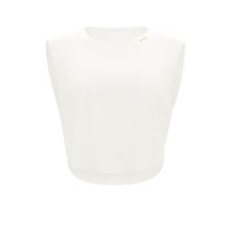 Crop-Top WINSHAPE "AET115LS", Damen, Gr. XXL, cream, 85% Polyester, 15% Elasthan, R&uuml;ckenausschnitt, Tops, Functional Soft and Light