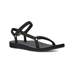 Sandale Teva "W ORIGINAL UNIVERSAL SLIM", Damen, Gr. 37, schwarz, Textil, Schuhe Sandale