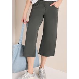 Stoffhose Cecil, Damen, Gr. 25, L&auml;nge 22, clear khaki, Web, 96% Baumwolle, 4% Elasthan, unifarben, loose fit 3/4-L&auml;nge, Hosen Stoffhose, aus Baumwolle mit Stretchanteil