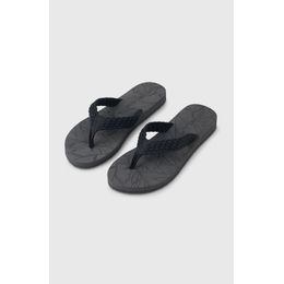 O`Neill Zehentrenner O'NEILL "O'NEILL FLORAL SANDALS", Damen, Gr. 36, schwarz out, Synthetik, Schuhe Zehentrenner, Sommerschuh, Sandale, Schlappen, mit Gummilaufsohle
