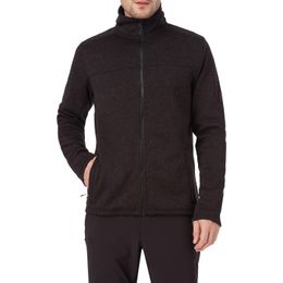 Fleecejacke McKINLEY "HE.-UNTERJACKE RUBIN III M", Herren, Gr. L, melange, schwarz night, Fleece, Obermaterial: 100% Polyester, unifarben, regular fit normal, Rundhals, eingesetzt abgesteppte Kante, Jacken Fleecejacke, Regular fit mit Stehkragen