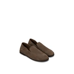 Marc O'Polo Loafer MARC O'POLO "Arvid", Damen, Gr. 42, dunkelgrau, Veloursleder, unifarben, Schuhe Loafer, Slipper, Schlupfschuh mit Memory Foam-Innensohle