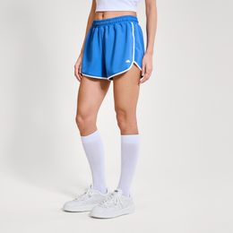 Shorts Ellesse "PURDEN SHORT", Damen, Gr. 40, N-Gr, blau, Obermaterial: 88% Polyester, 12% Elasthan, Hosen Shorts