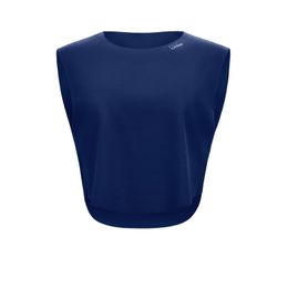 Crop-Top WINSHAPE "AET115LS", Damen, Gr. L, dunkelblau, 85% Polyester, 15% Elasthan, R&uuml;ckenausschnitt, Tops, Functional Soft and Light