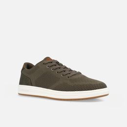 Sneaker Wrangler "RONALD MEN LOW", Herren, Gr. 41, schwarz olive, Synthetik, Textil, Schuhe Sneaker